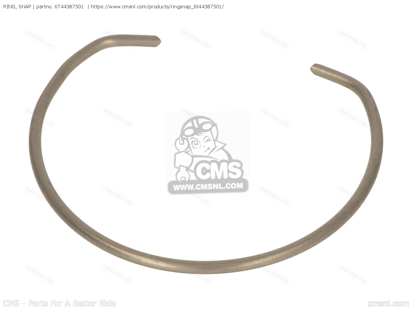 6T44387501: Ring, Snap Yamaha - buy the 6T4-43875-01 at CMSNL