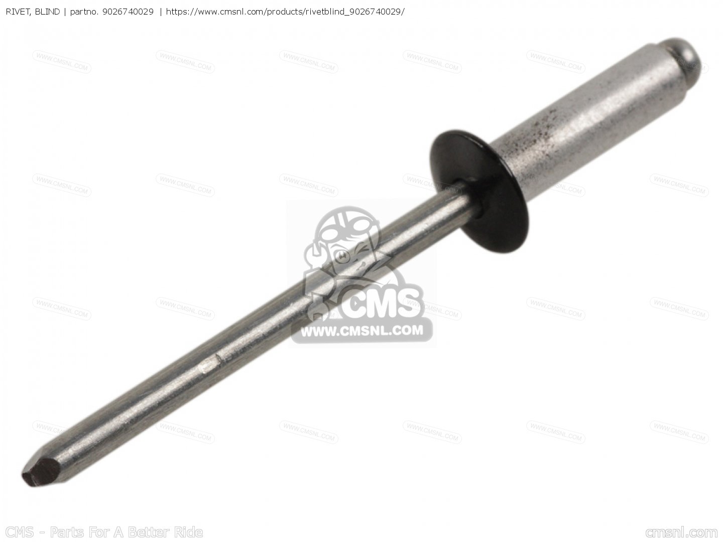 9026740029: RIVET, BLIND Yamaha - buy the 90267-40029-00 at CMSNL