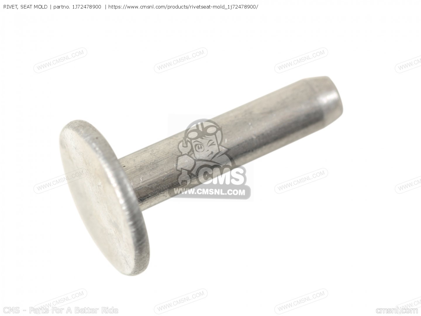 1J72478900: RIVET, SEAT MOLD Yamaha - buy the 1J7-24789-00-00 at CMSNL