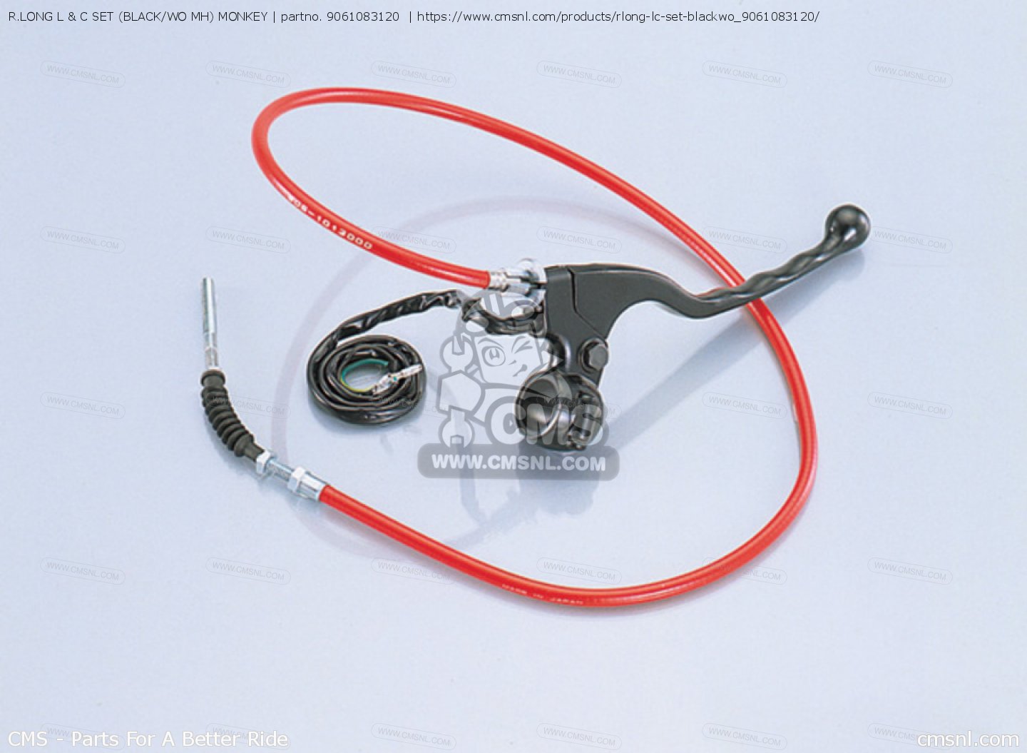 9061083120: R.LONG L & C SET (BLACK/WO MH) MONKEY Kitaco - buy the 906 ...