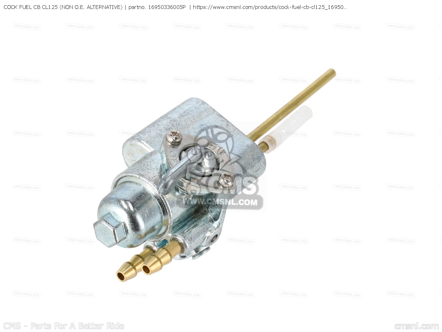 Robinet Carburant CB CL125 NON O.E. ALTERNATIVE pour Honda - commander ...