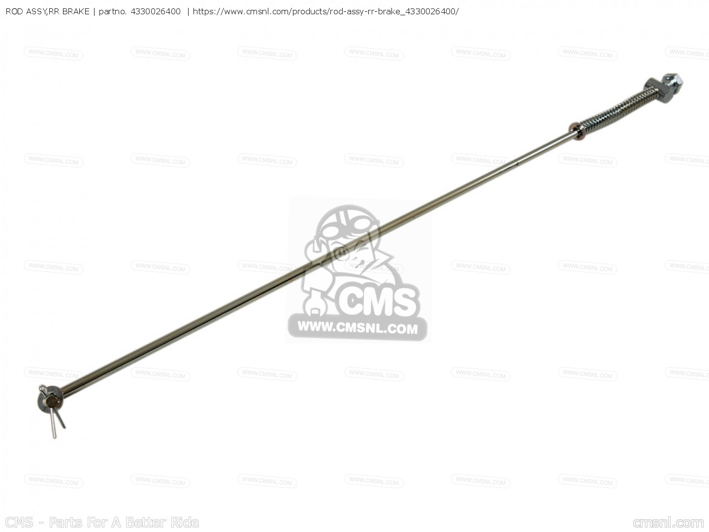 4330026400: ROD ASSY,RR BRAKE Suzuki - buy the 43300-26400 at CMSNL