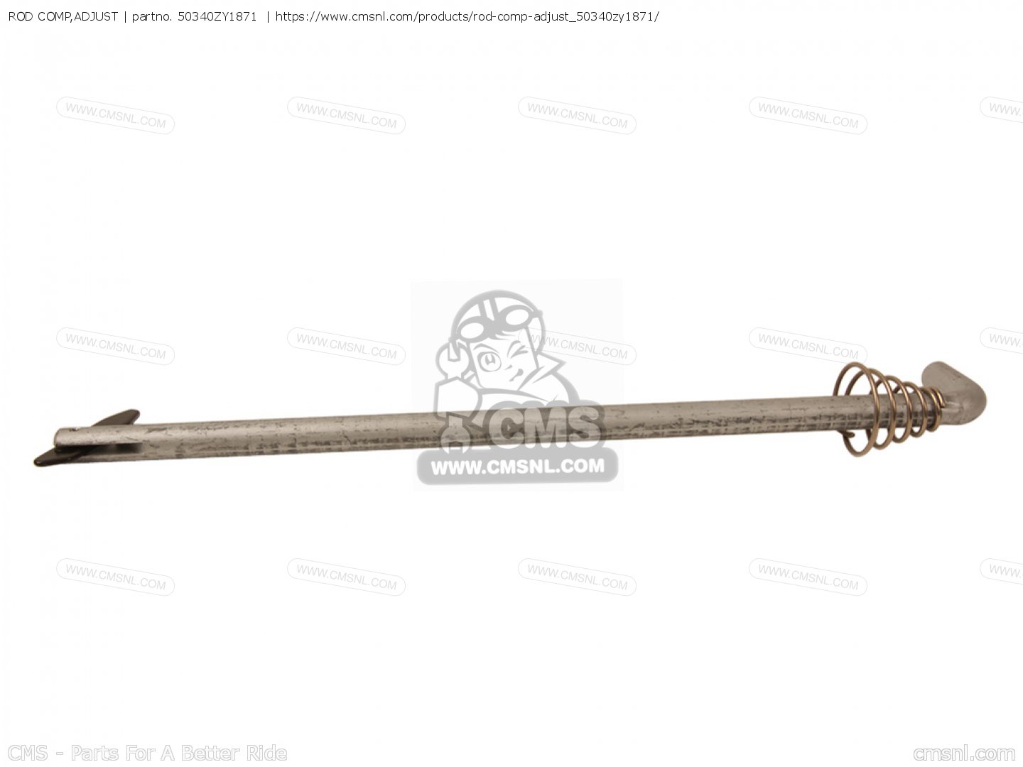 50340ZY1871: Rod Comp,adjust Honda - buy the 50340-ZY1-871 at CMSNL
