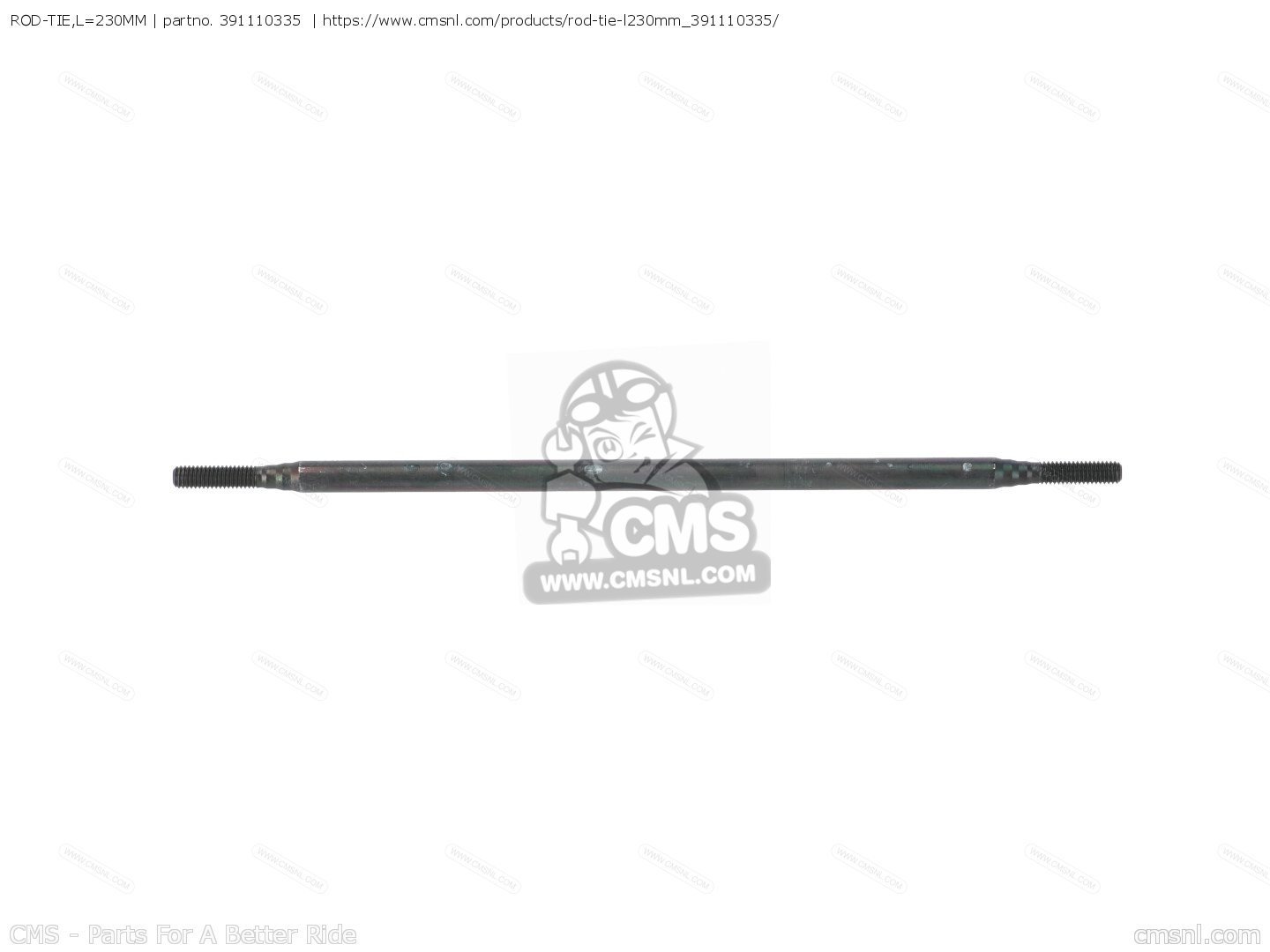 391110335: Rod-tie,l=230mm Kawasaki - buy the 39111-0335 at CMSNL