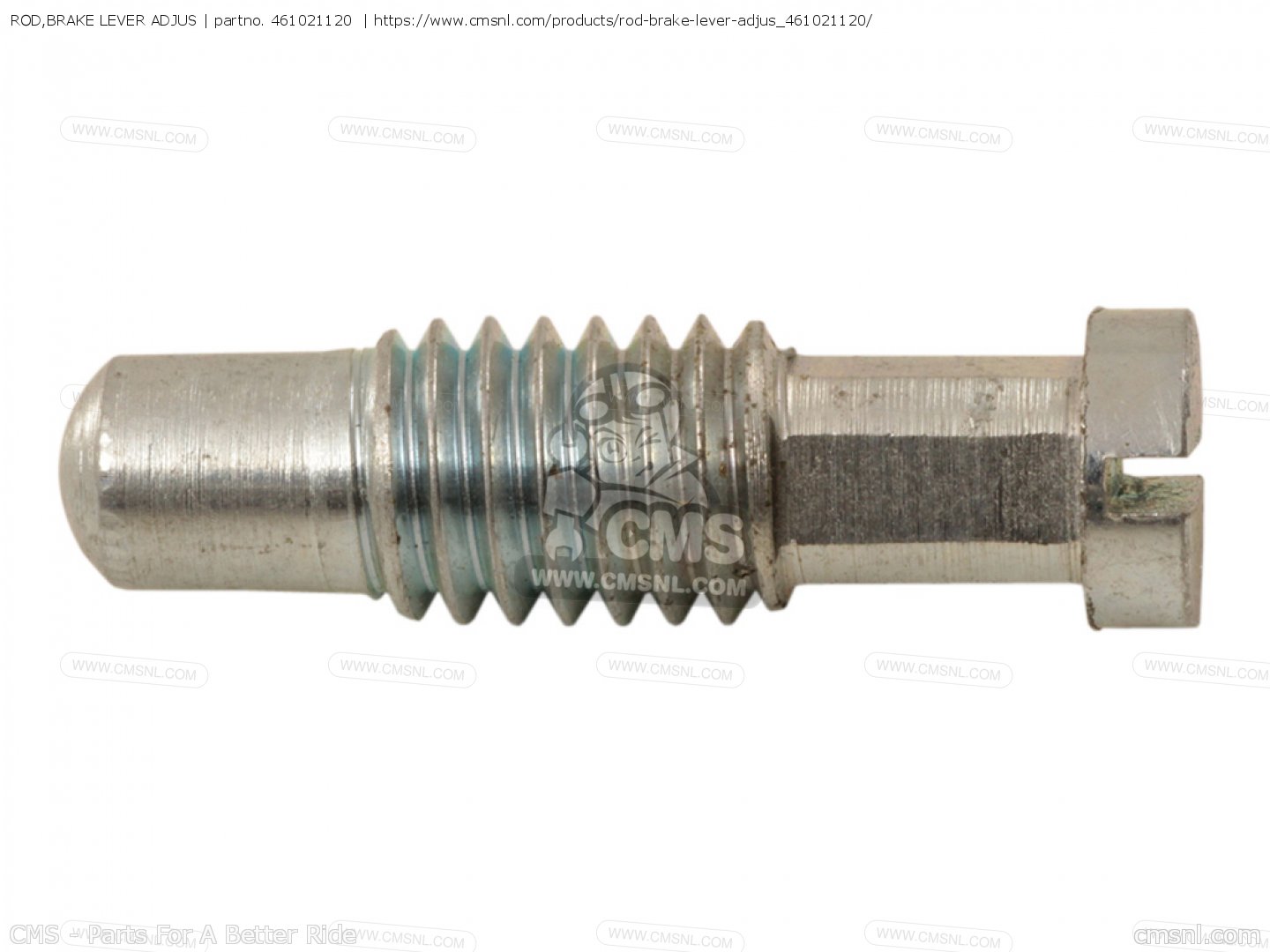 ROD,BRAKE LEVER ADJUS for KX250-D1 1985 UNITED KINDOM AL - order at CMSNL