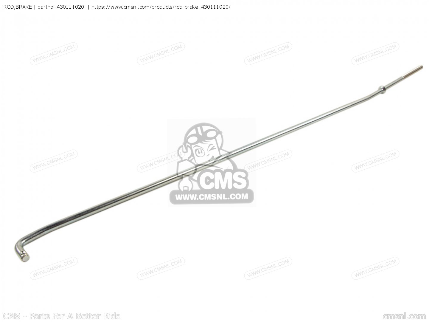 430111020: Rod,brake Kawasaki - buy the 43011-1020 at CMSNL