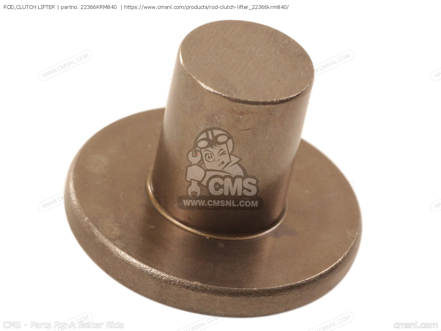 22366KRM840: ROD,CLUTCH LIFTER Honda - buy the 22366-KRM-840 at CMSNL