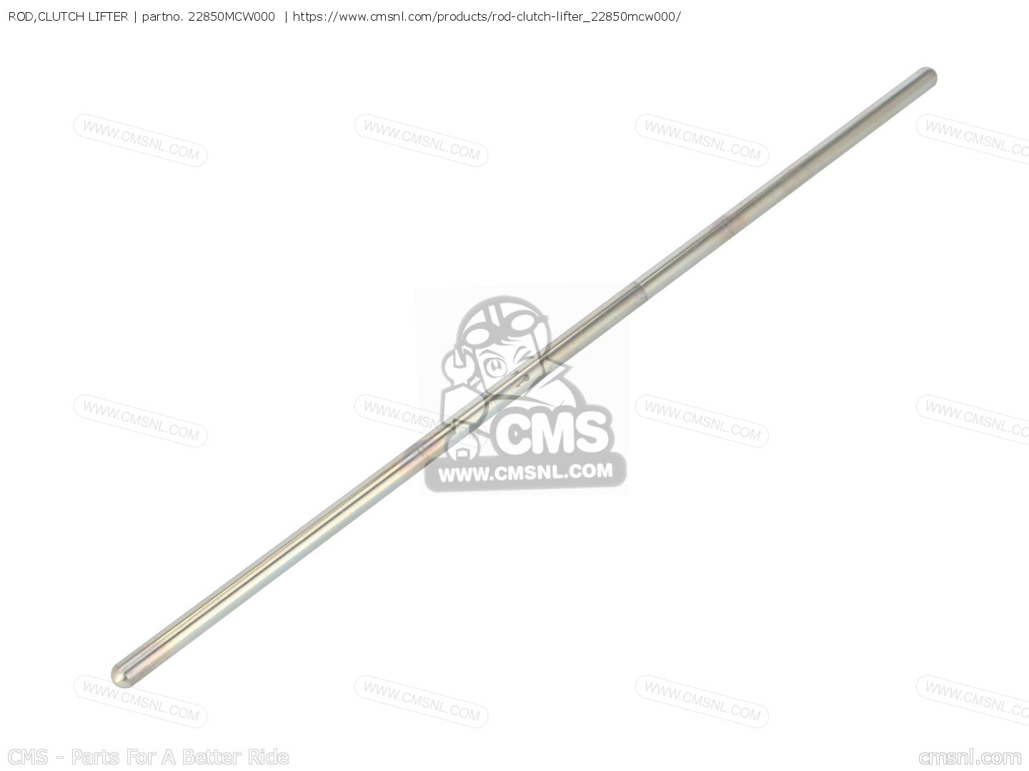 22850MCW000: ROD,CLUTCH LIFTER Honda - buy the 22850-MCW-000 at CMSNL
