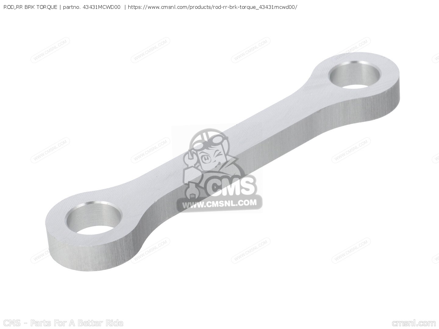 43431MCWD00: ROD,RR BRK TORQUE Honda - buy the 43431-MCW-D00 at CMSNL