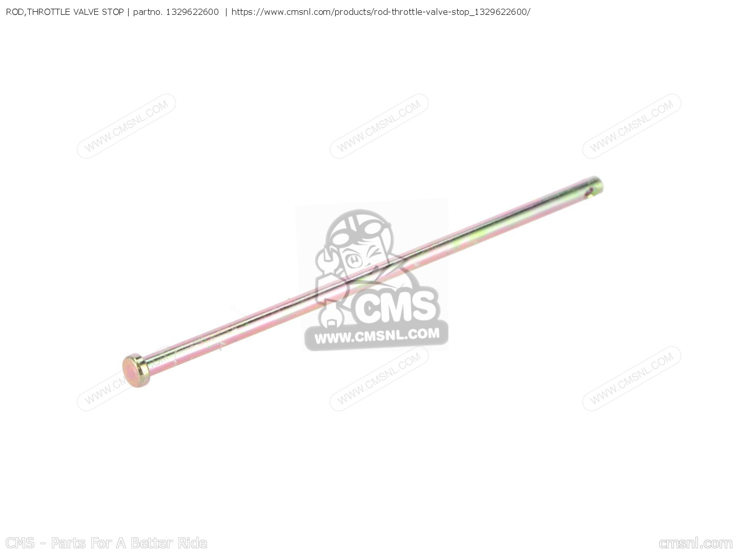 1329622600: ROD,THROTTLE VALVE STOP Suzuki - buy the 13296-22600 at CMSNL