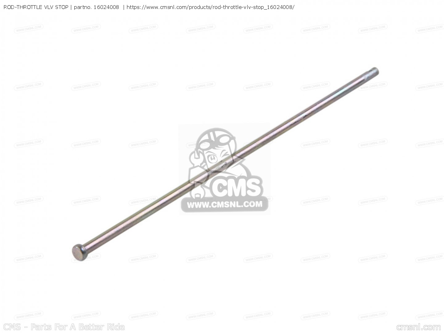 16024008: ROD-THROTTLE VLV STOP Kawasaki - buy the 16024-008 at CMSNL