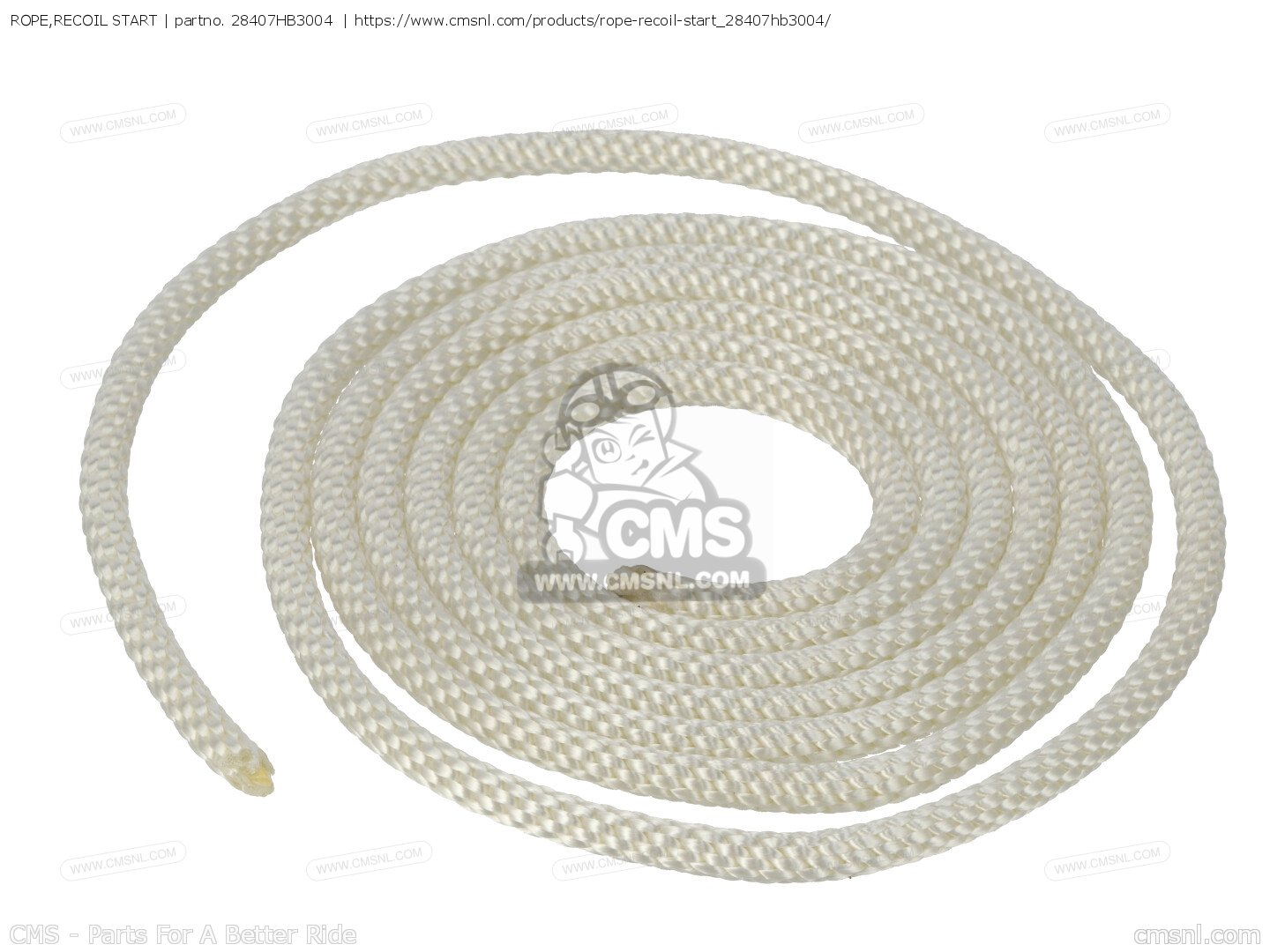 28407HB3004: Rope,recoil Start Honda - buy the 28407-HB3-004 at CMSNL