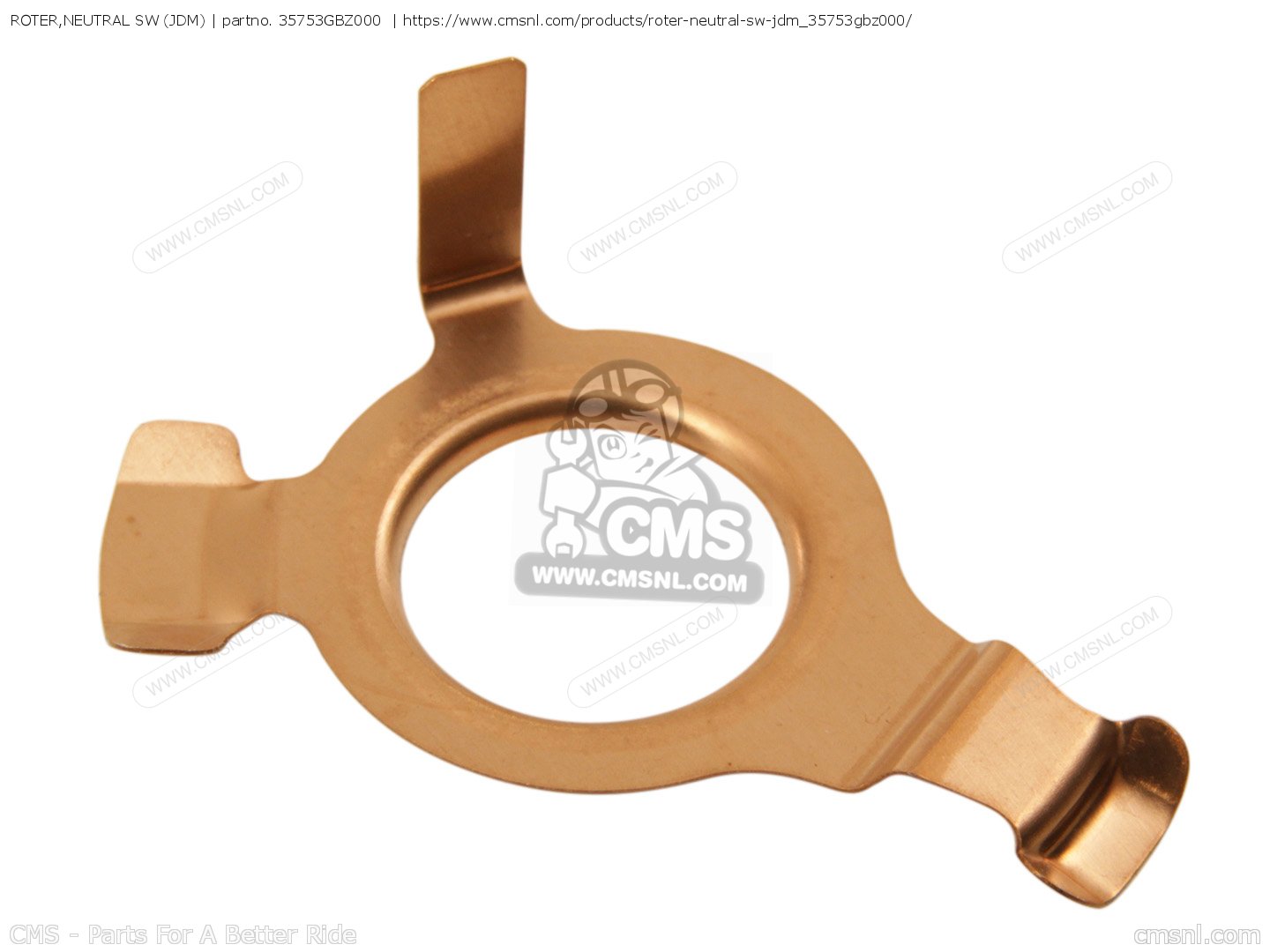 35753GBZ000: ROTER,NEUTRAL SW Honda - buy the 35753-GBZ-000 at CMSNL