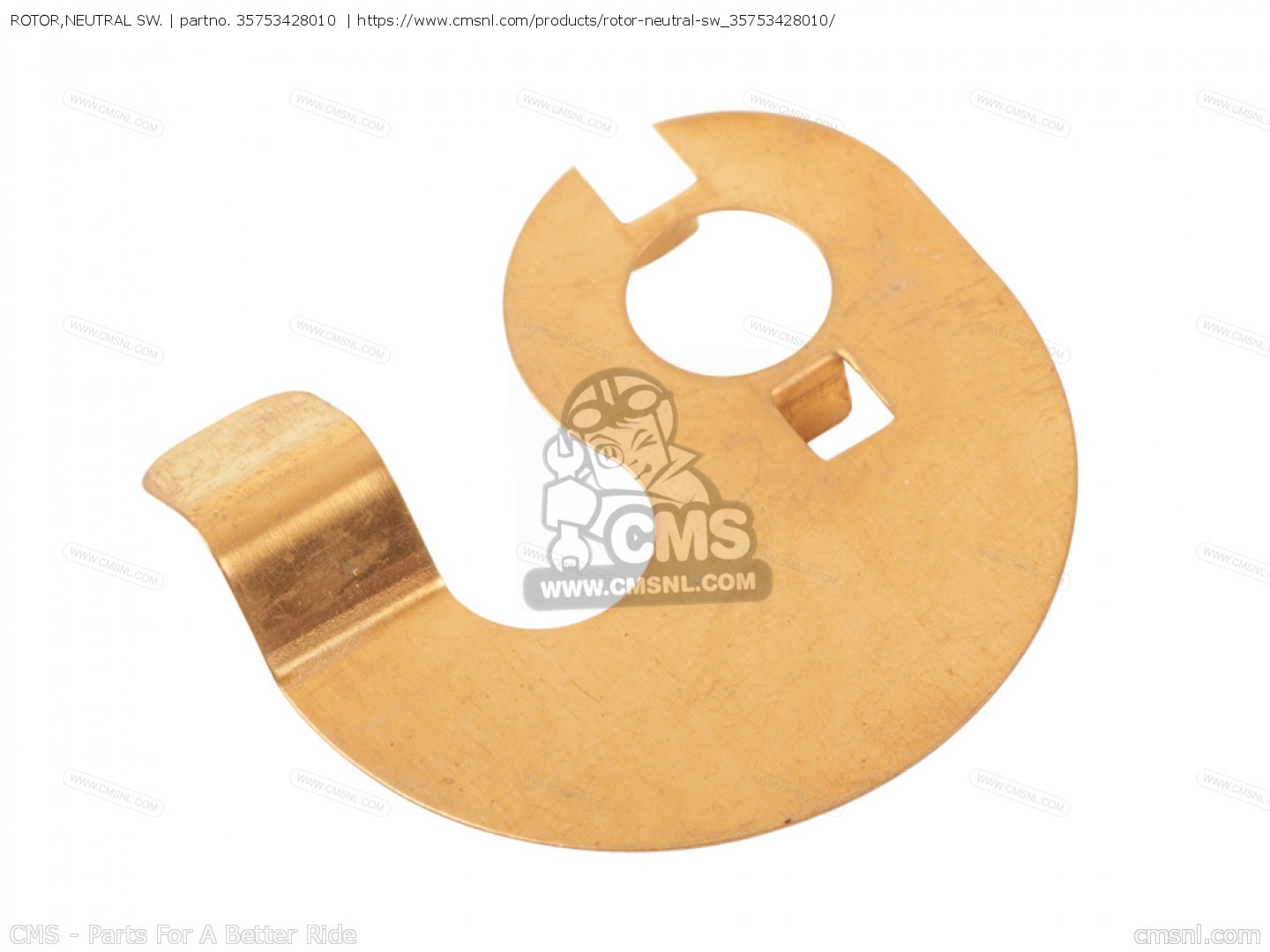 35753428010: ROTOR,NEUTRAL SW. Honda - buy the 35753-428-010 at CMSNL