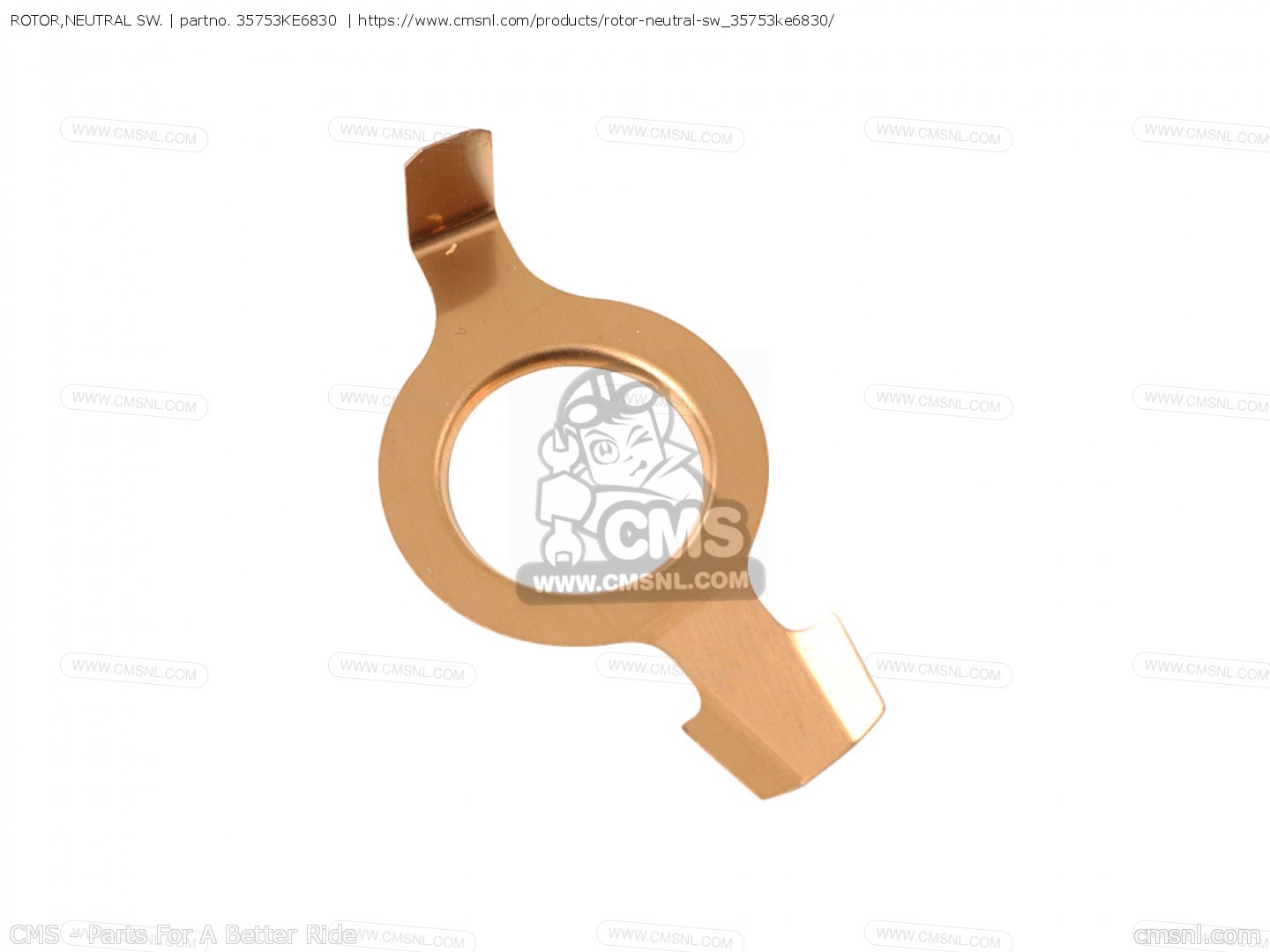 35753KE6830: ROTOR,NEUTRAL SW. Honda - buy the 35753-KE6-830 at CMSNL