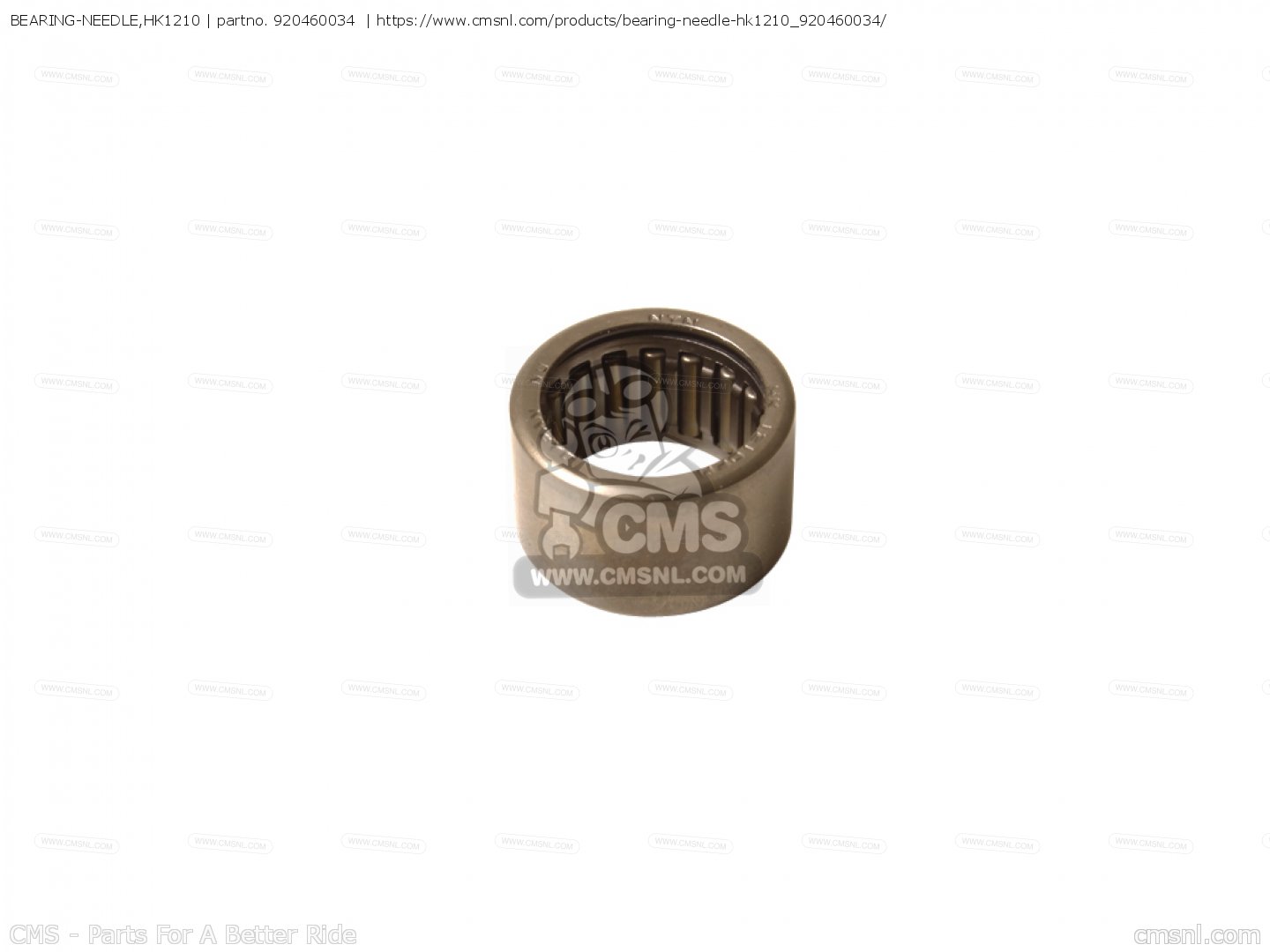 Roulement Aiguille HK1210 pour Kawasaki - commander à CMSNL