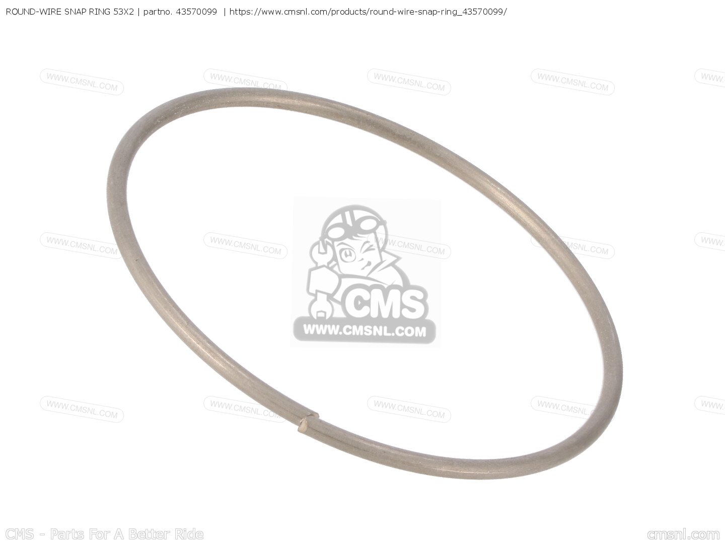 43570099: ROUND-WIRE SNAP RING 53X2 KTM - buy the 43570099 at CMSNL