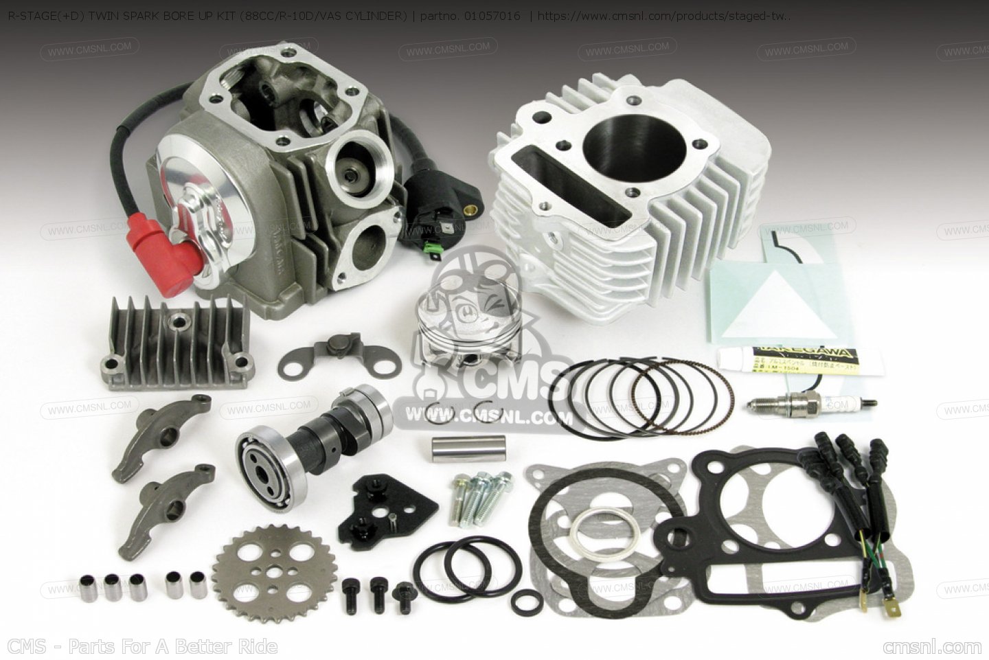 01057016: R-STAGE(+D) TWIN SPARK BORE UP KIT (88CC/R-10D/VAS CYLINDER ...