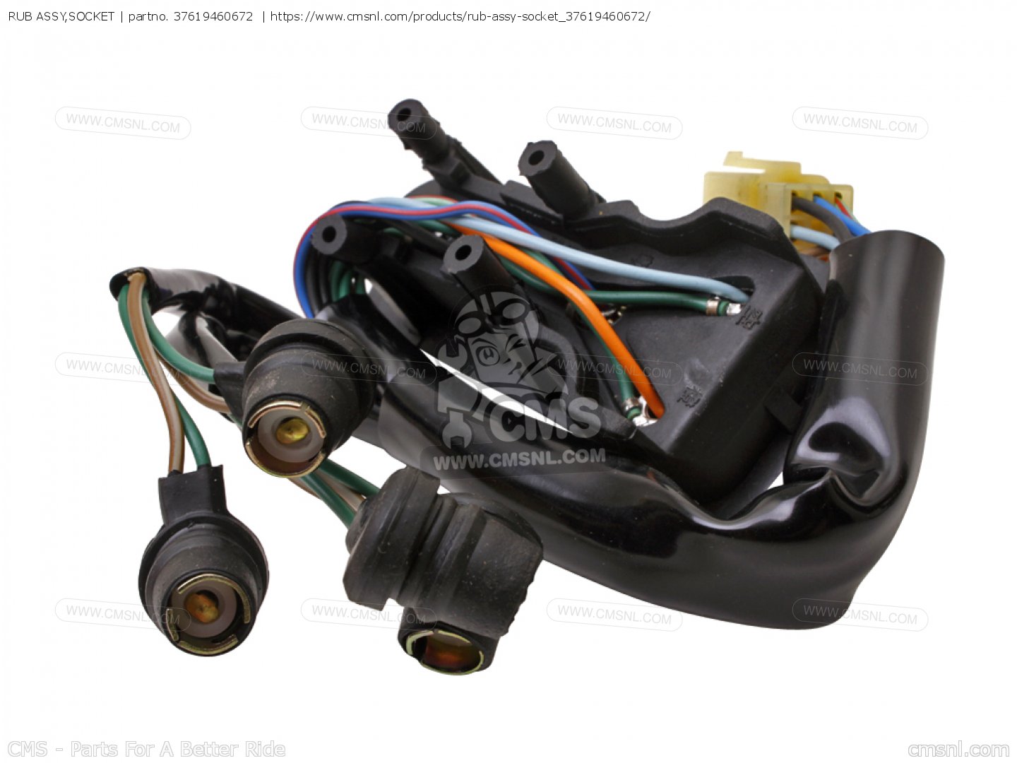 37619460672: RUB ASSY,SOCKET Honda - buy the 37619-460-672 at CMSNL