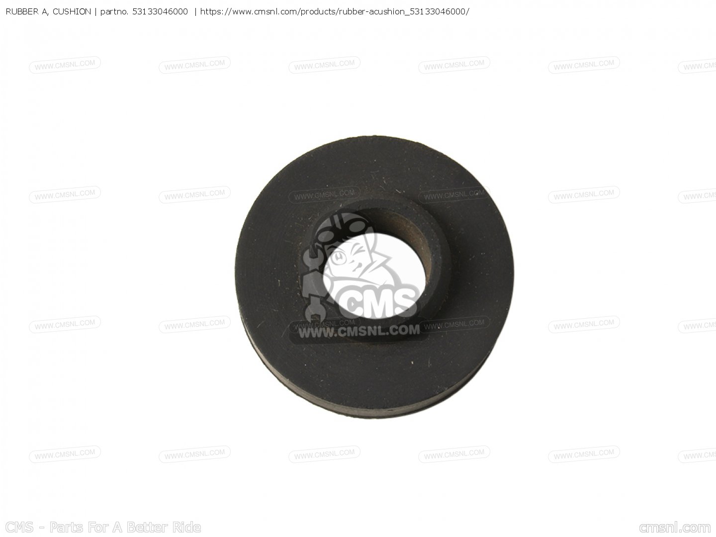 53133046000: Rubber A, Cushion Honda - buy the 53133-046-000 at CMSNL