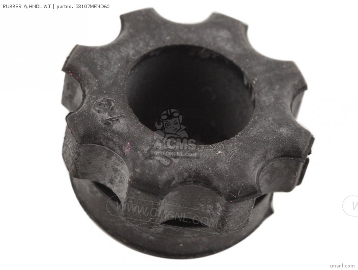 53107MFND60: RUBBER A,HNDL WT Honda - buy the 53107-MFN-D60 at CMSNL