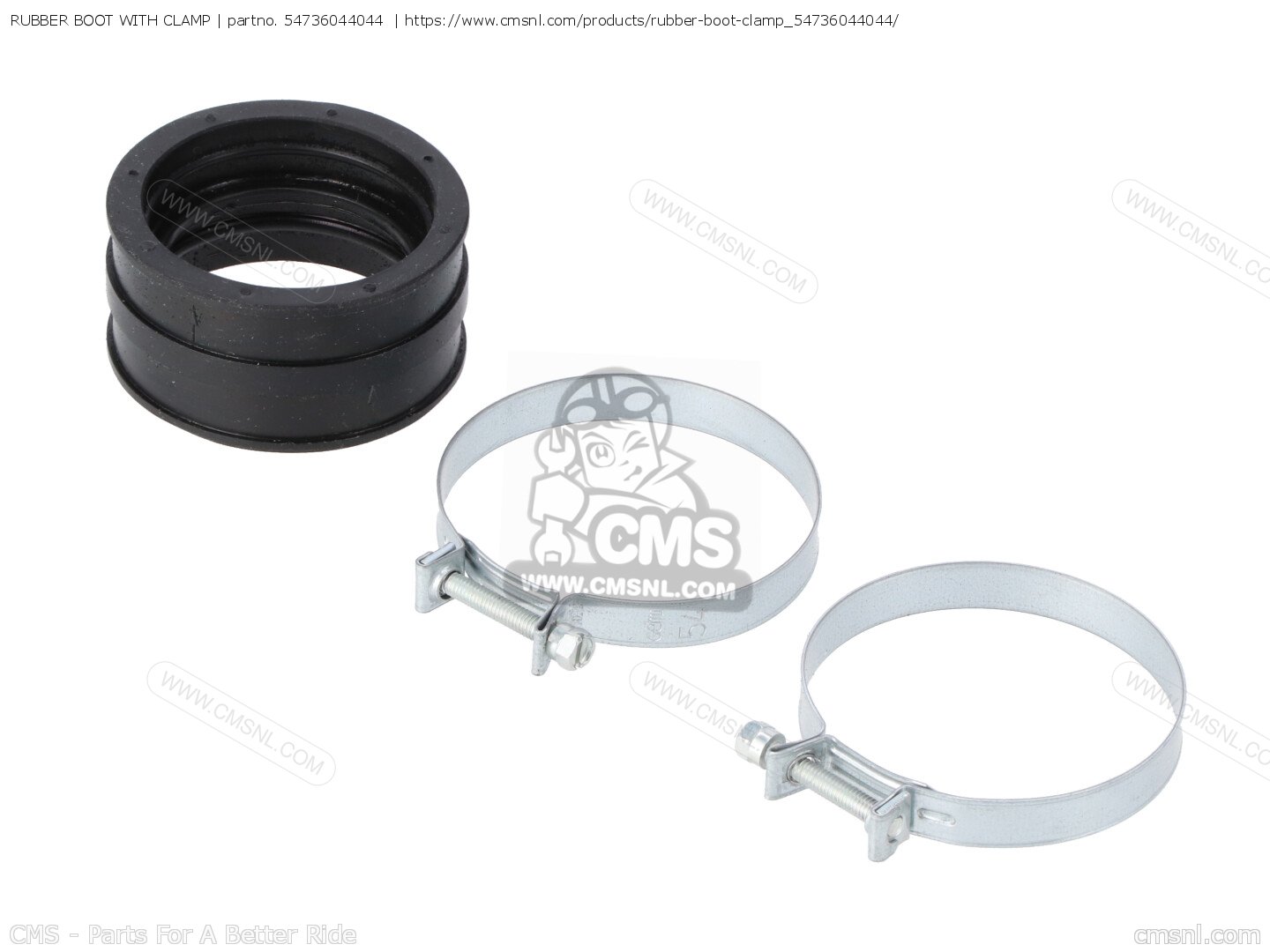 54736044044: RUBBER BOOT WITH CLAMP KTM - buy the 54736044044 at CMSNL