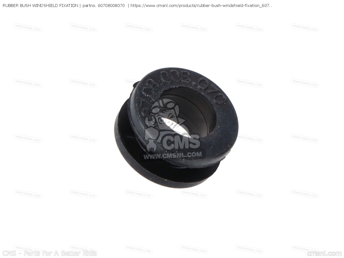 RUBBER BUSH WINDSHIELD FIXATION for KTM - order at CMSNL