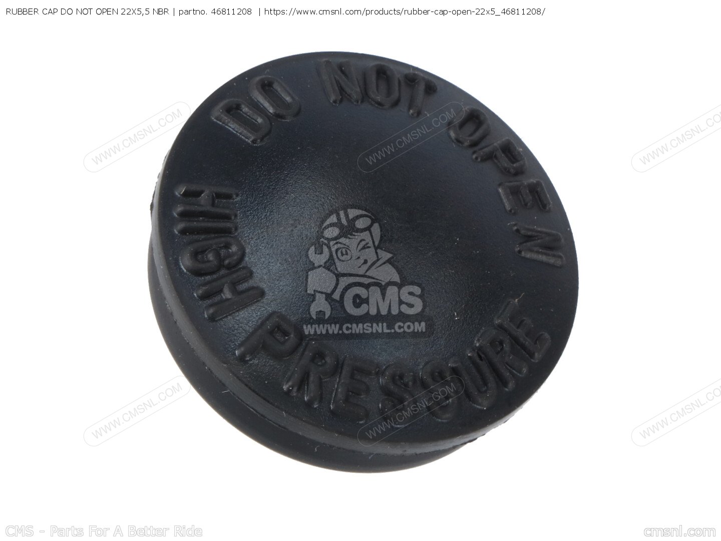 RUBBER CAP DO NOT OPEN 22X5,5 NBR for KTM - order at CMSNL