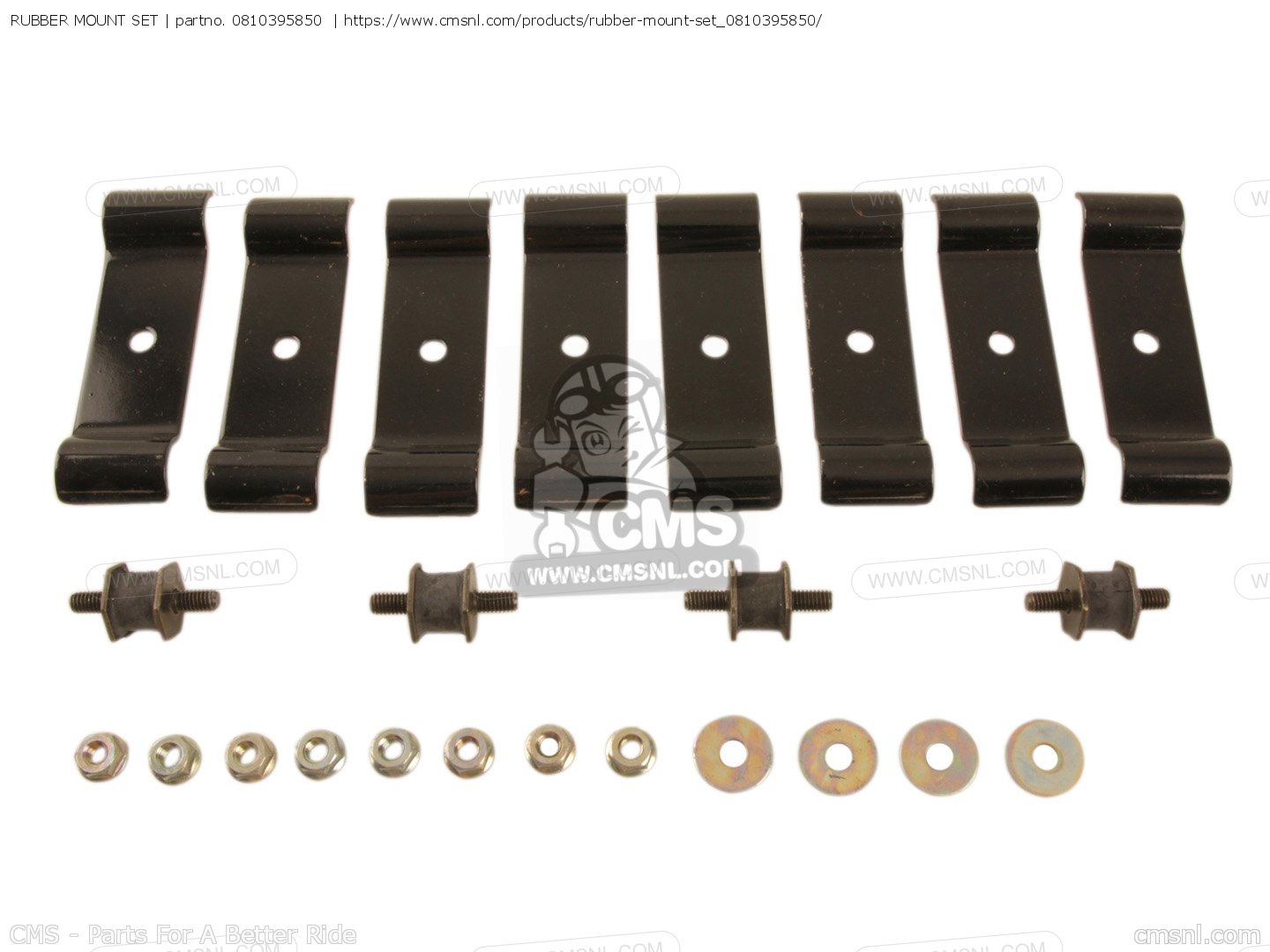 0810395850: RUBBER MOUNT SET Honda - buy the 08103-958-50 at CMSNL