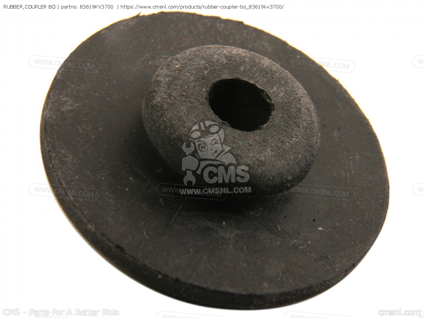 83619KV3700: RUBBER,COUPLER BO Honda - buy the 83619-KV3-700 at CMSNL