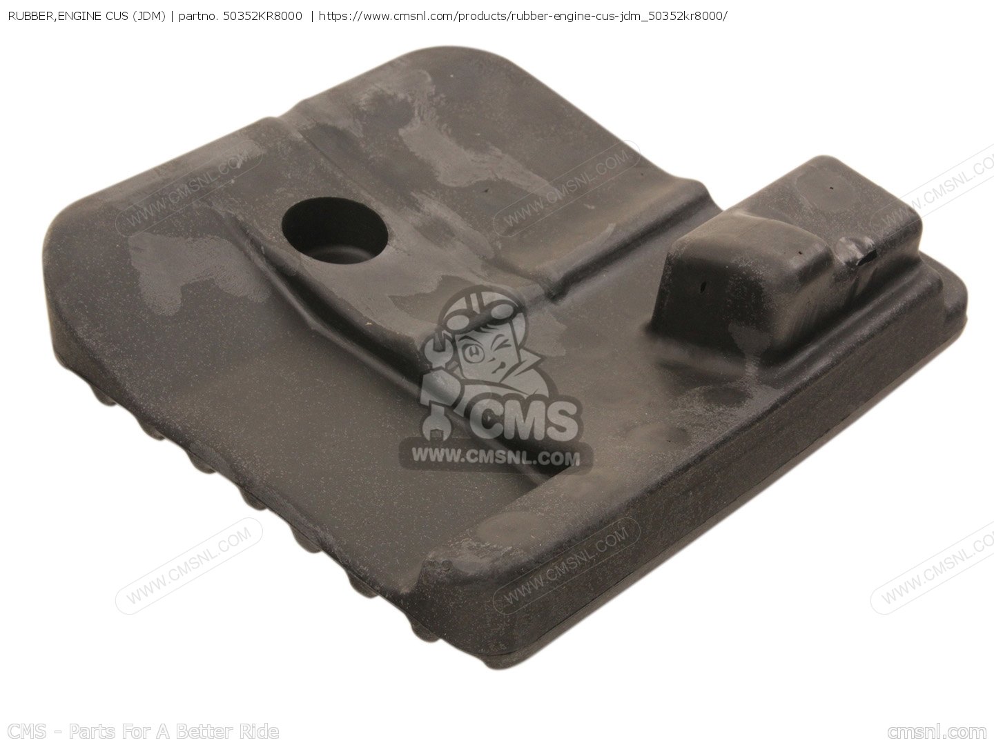 50352KR8000: RUBBER,ENGINE CUS Honda - buy the 50352-KR8-000 at CMSNL