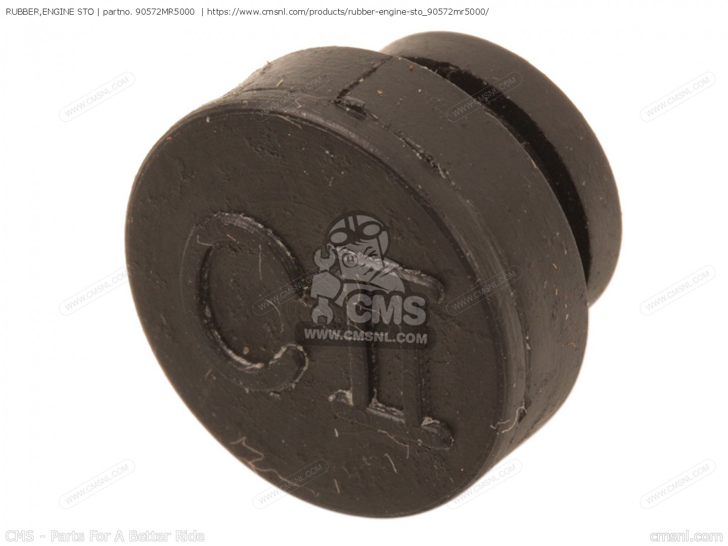 90572MR5000: RUBBER,ENGINE STO Honda - buy the 90572-MR5-000 at CMSNL
