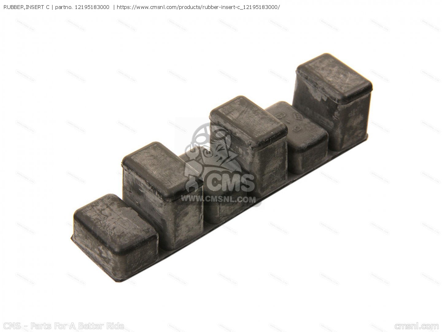 12195183000: RUBBER,INSERT C Honda - buy the 12195-183-000 at CMSNL