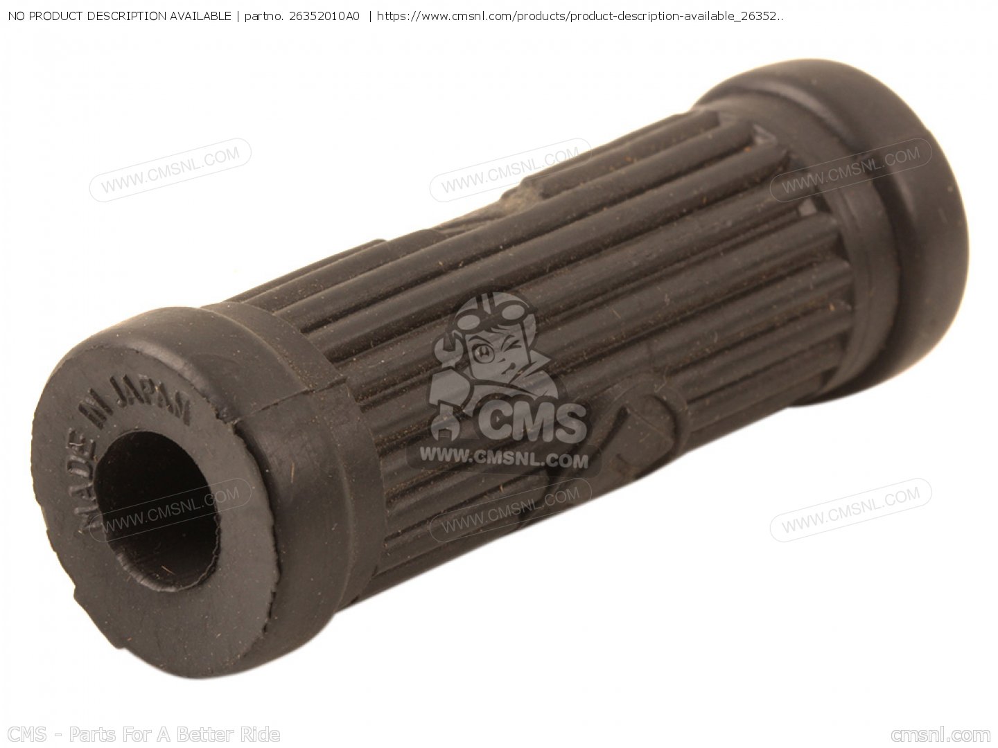 26352010A0: RUBBER,KICK STARTER PEDAL Suzuki - buy the 26352-010A0-000 ...