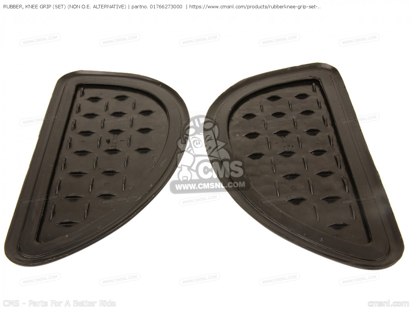 01766273000: Rubber, Knee Grip (set) Honda - buy the 01766-273-000 at CMSNL