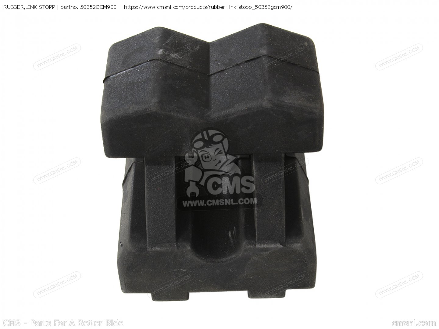 50352GCM900: RUBBER,LINK STOPP Honda - buy the 50352-GCM-900 at CMSNL