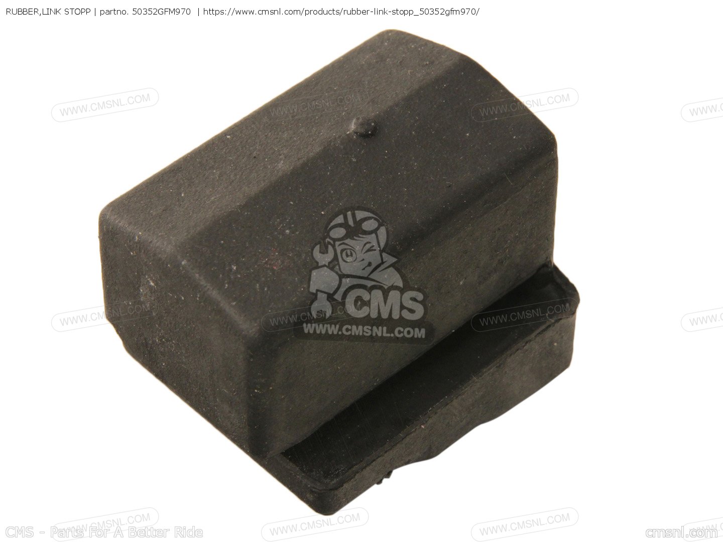 50352GFM970: RUBBER,LINK STOPP Honda - buy the 50352-GFM-970 at CMSNL