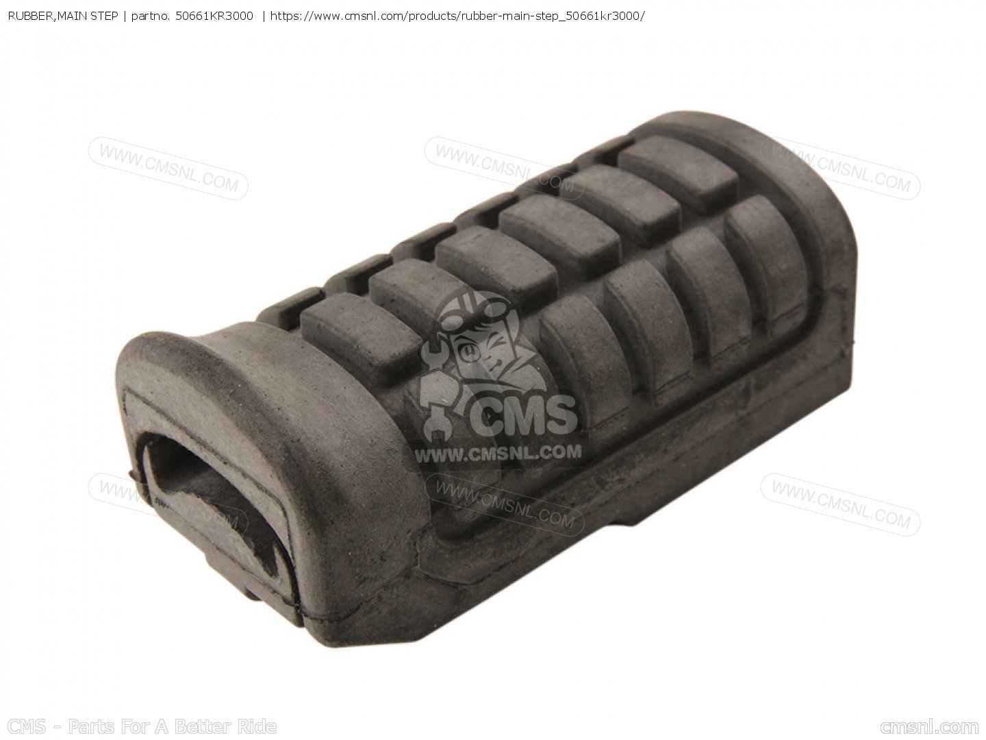 50661KR3000: RUBBER,MAIN STEP Honda - buy the 50661-KR3-000 at CMSNL