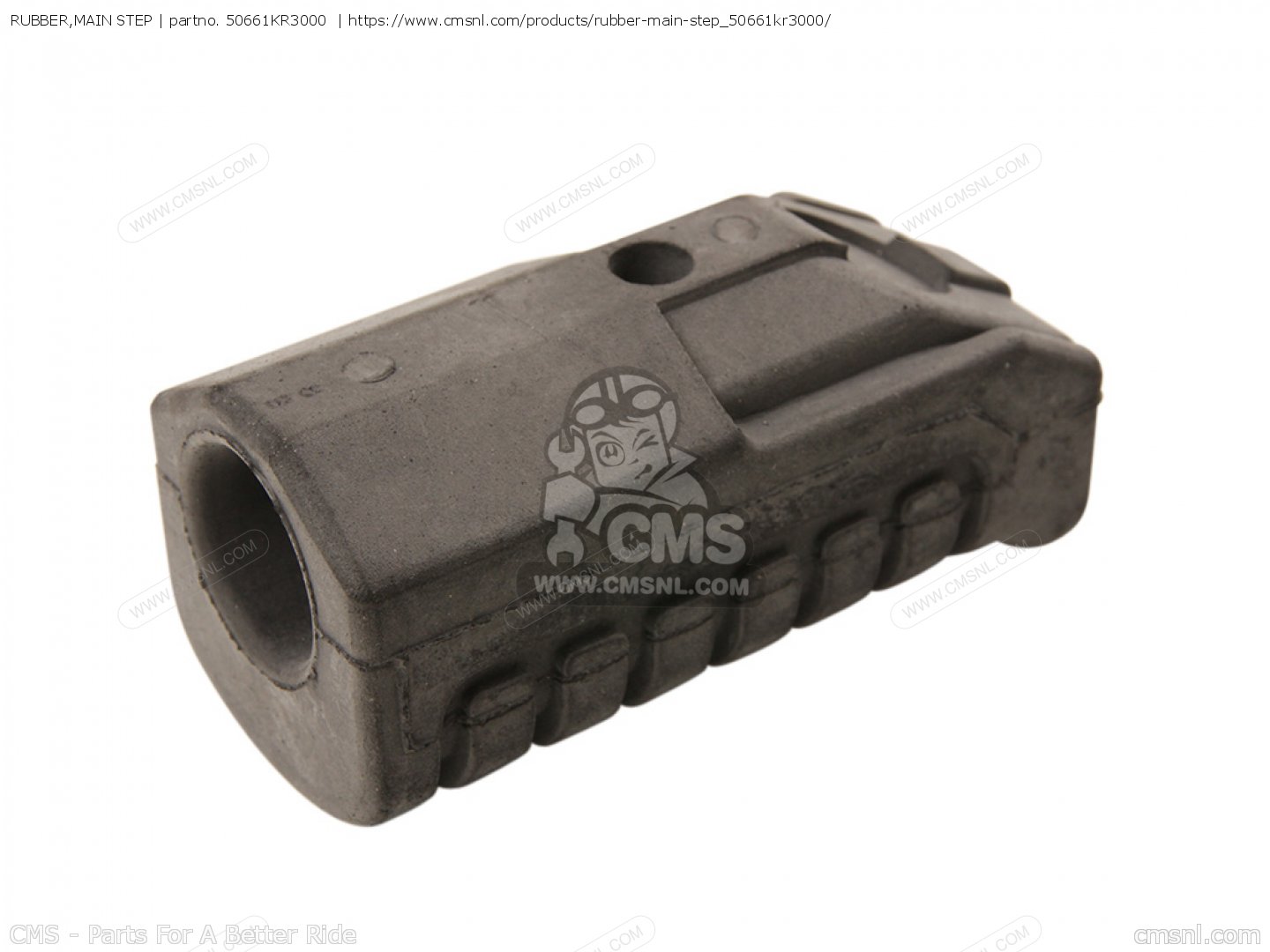 50661KR3000: RUBBER,MAIN STEP Honda - buy the 50661-KR3-000 at CMSNL