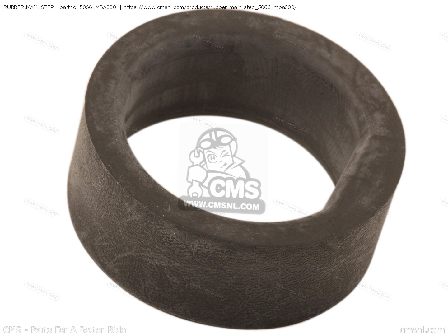 50661MBA000: RUBBER,MAIN STEP Honda - buy the 50661-MBA-000 at CMSNL