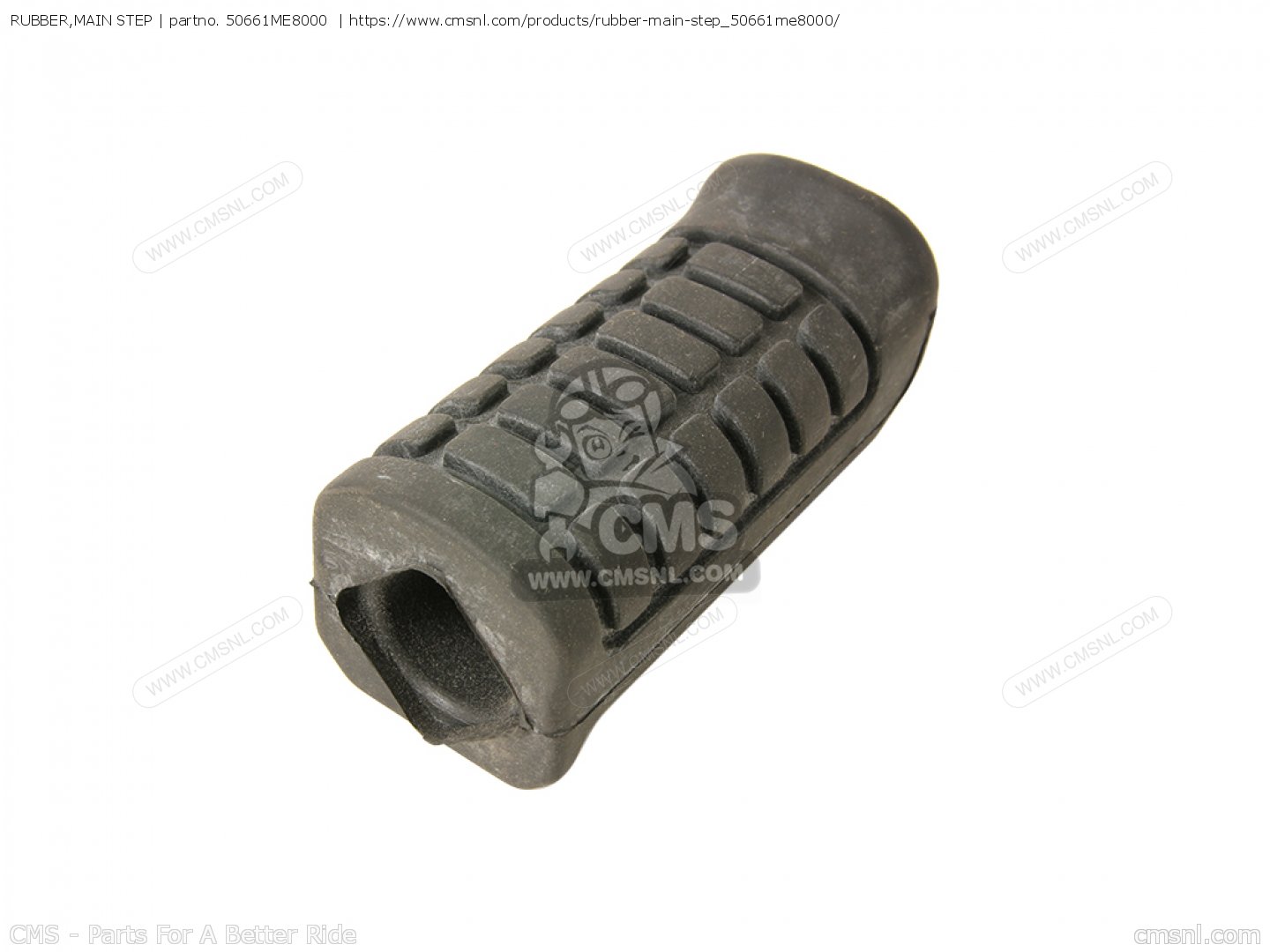 50661ME8000: RUBBER,MAIN STEP Honda - buy the 50661-ME8-000 at CMSNL