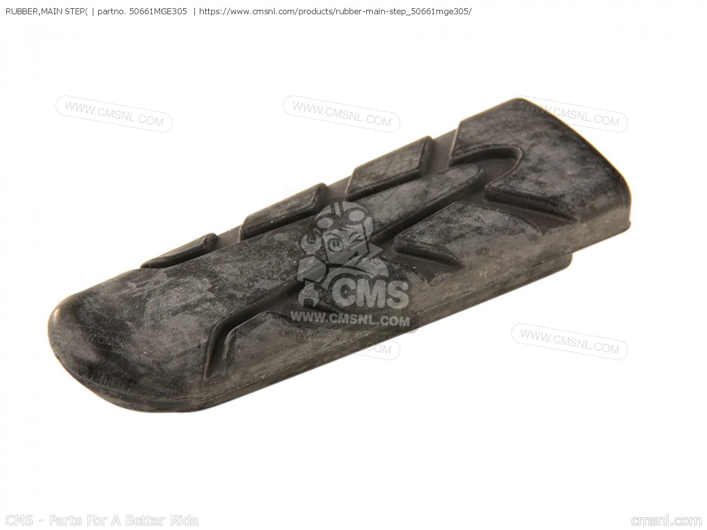 50661MGE305: RUBBER,MAIN STEP( Honda - buy the 50661-MGE-305 at CMSNL