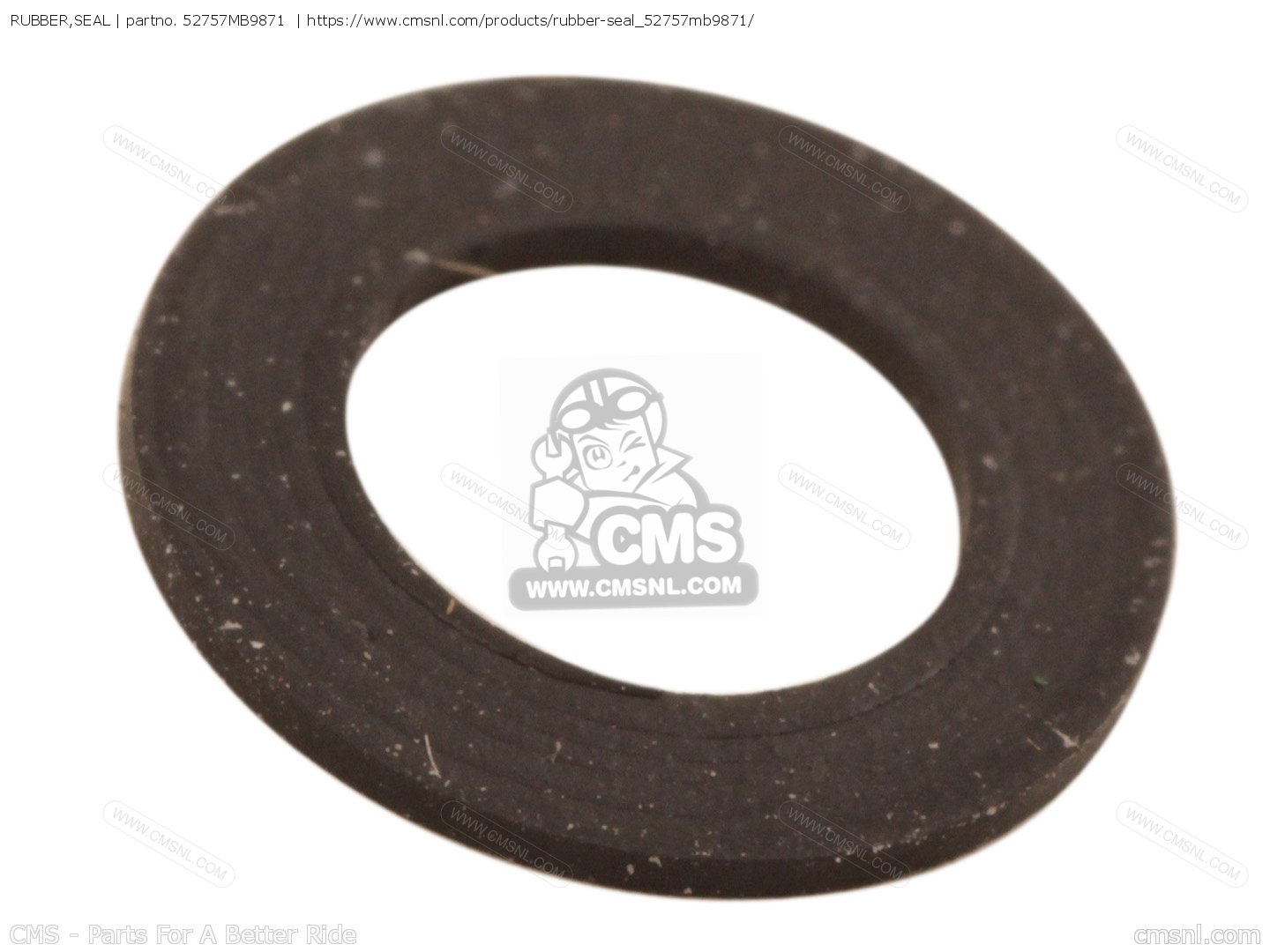 52757MB9871: RUBBER,SEAL Honda - buy the 52757-MB9-871 at CMSNL