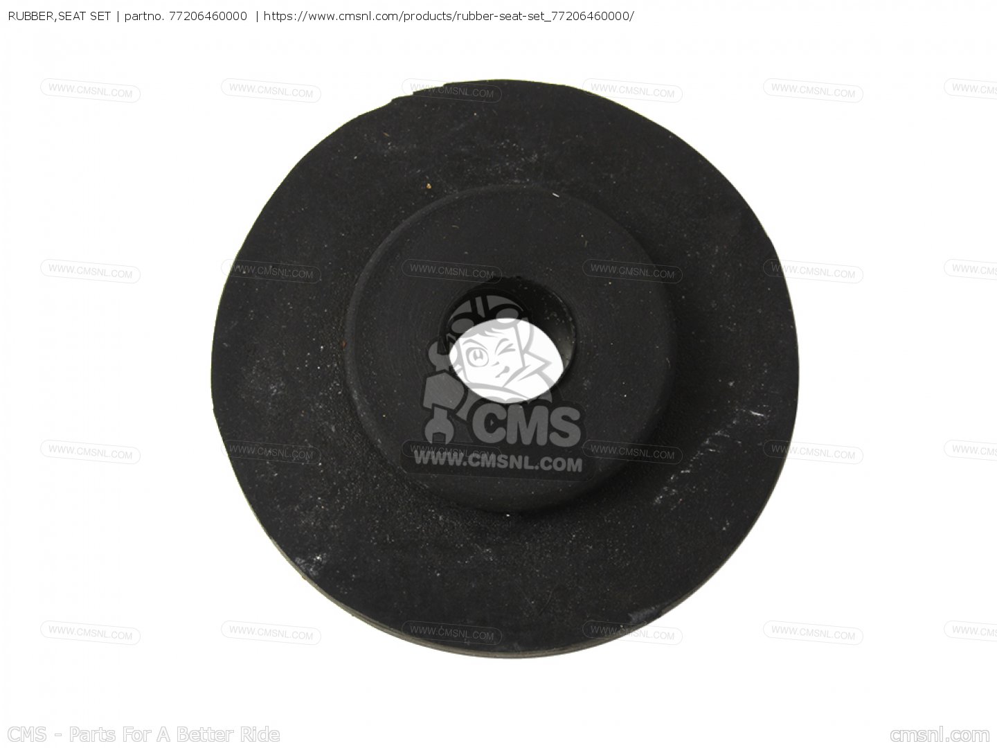 77206460000: RUBBER,SEAT SET Honda - buy the 77206-460-000 at CMSNL
