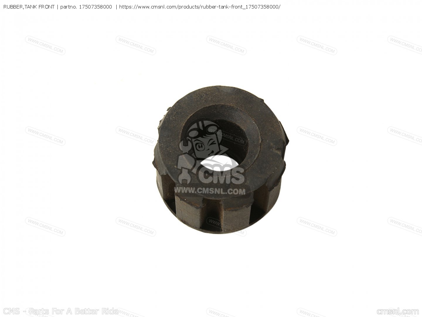 17507358000: RUBBER,TANK FRONT Honda - buy the 17507-358-000 at CMSNL