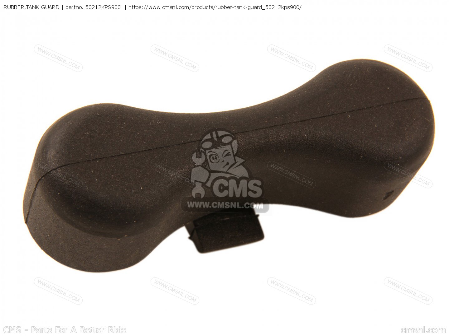 50212KPS900: RUBBER,TANK GUARD Honda - buy the 50212-KPS-900 at CMSNL