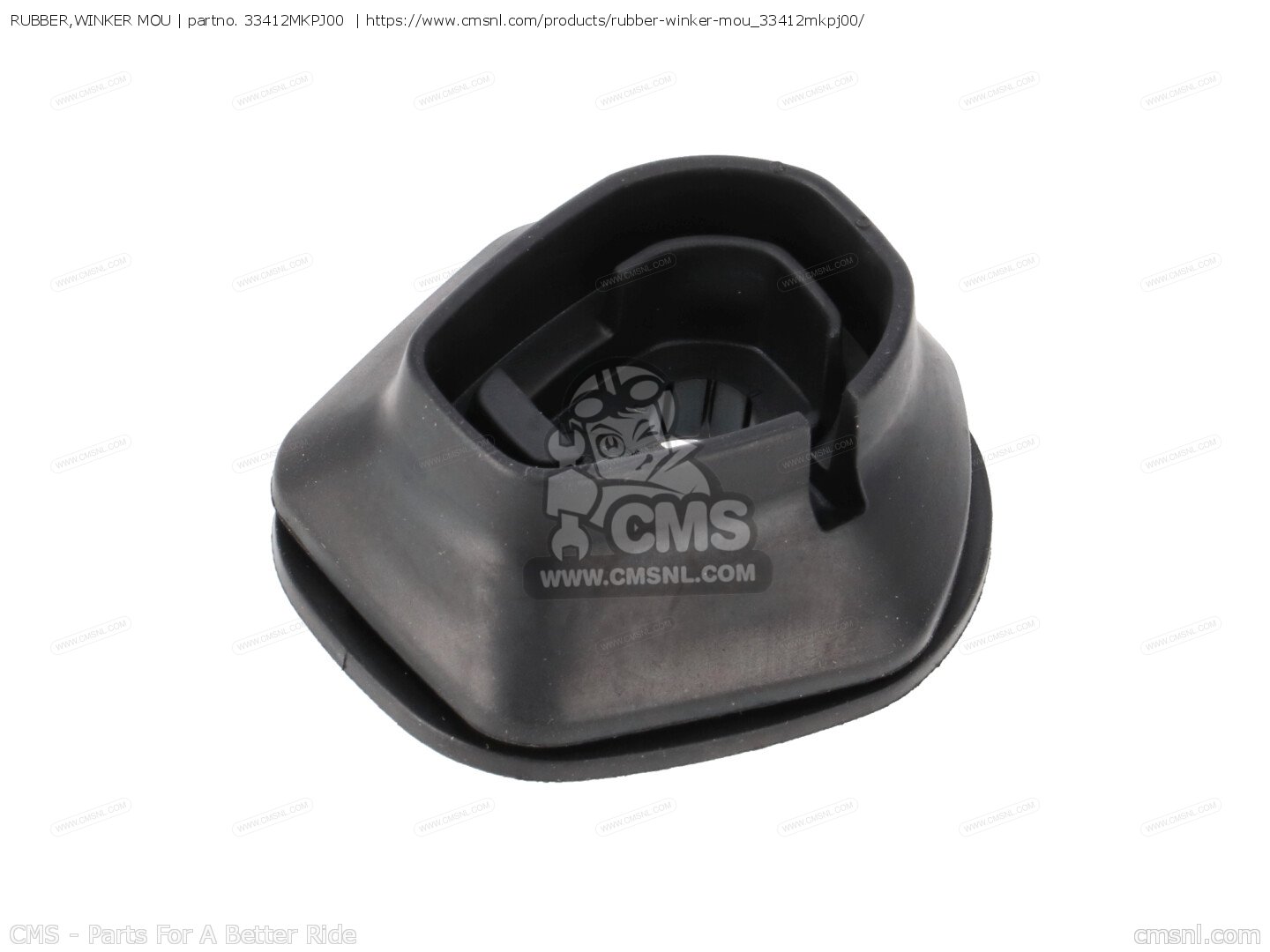 33412MKPJ00: RUBBER,WINKER MOU Honda - buy the 33412-MKP-J00 at CMSNL