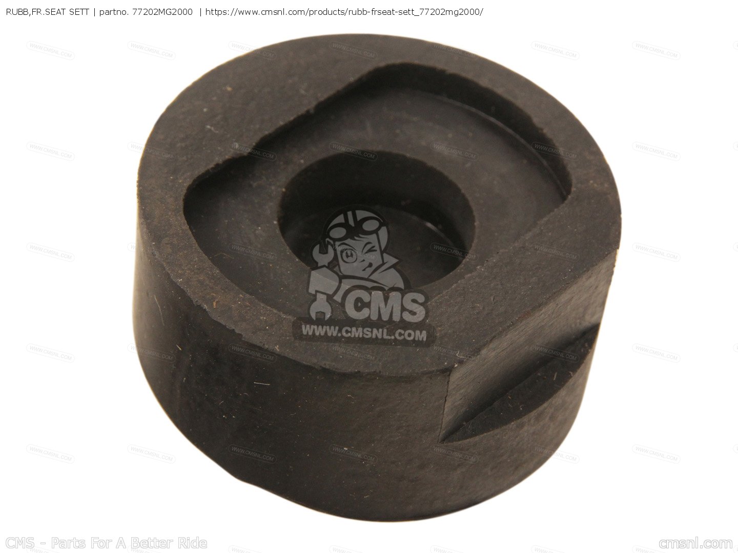 77202MG2000: RUBB,FR.SEAT SETT Honda - buy the 77202-MG2-000 at CMSNL