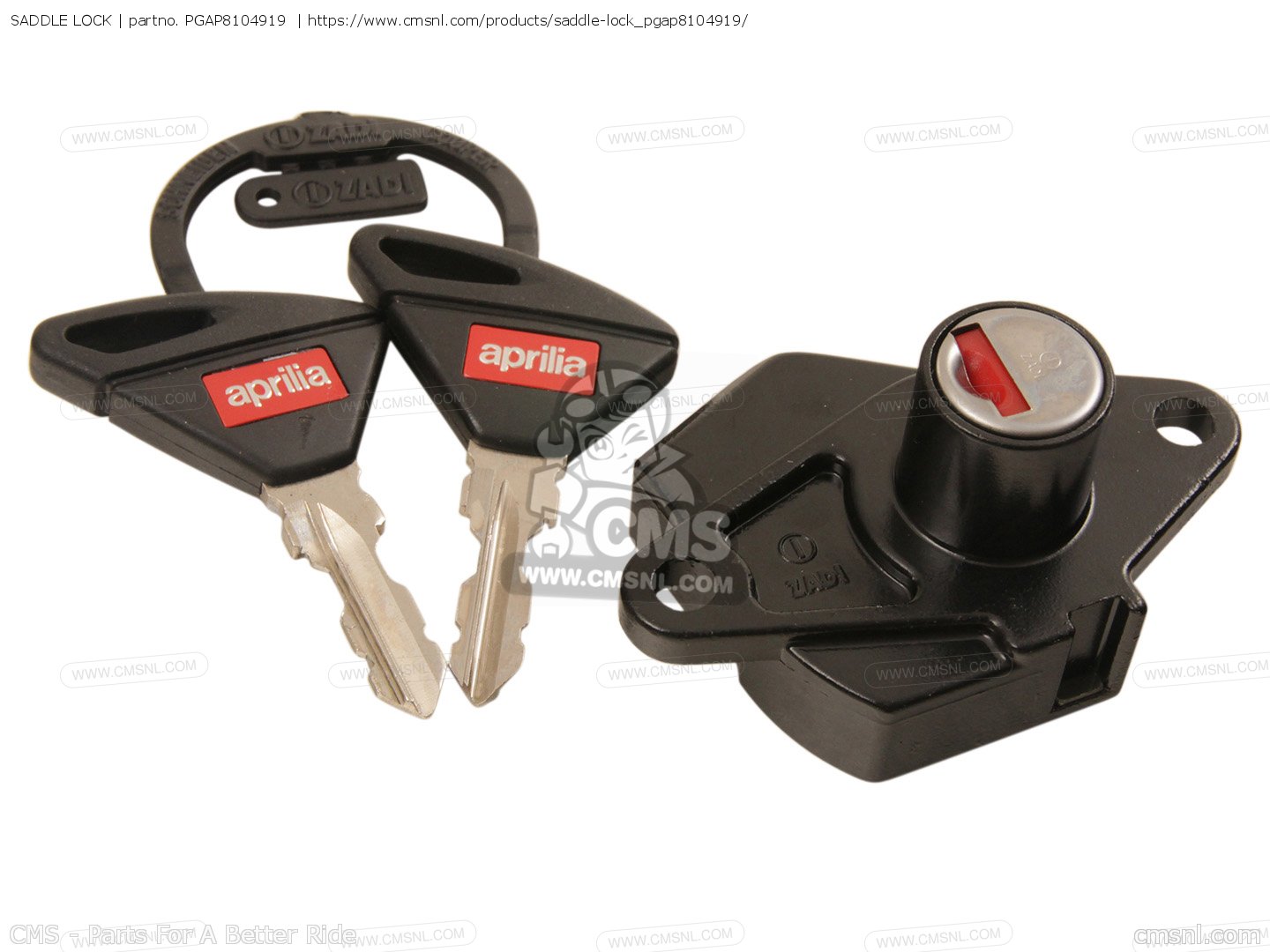 PGAP8104919: Saddle Lock Piaggio Group - buy the AP8104919 at CMSNL