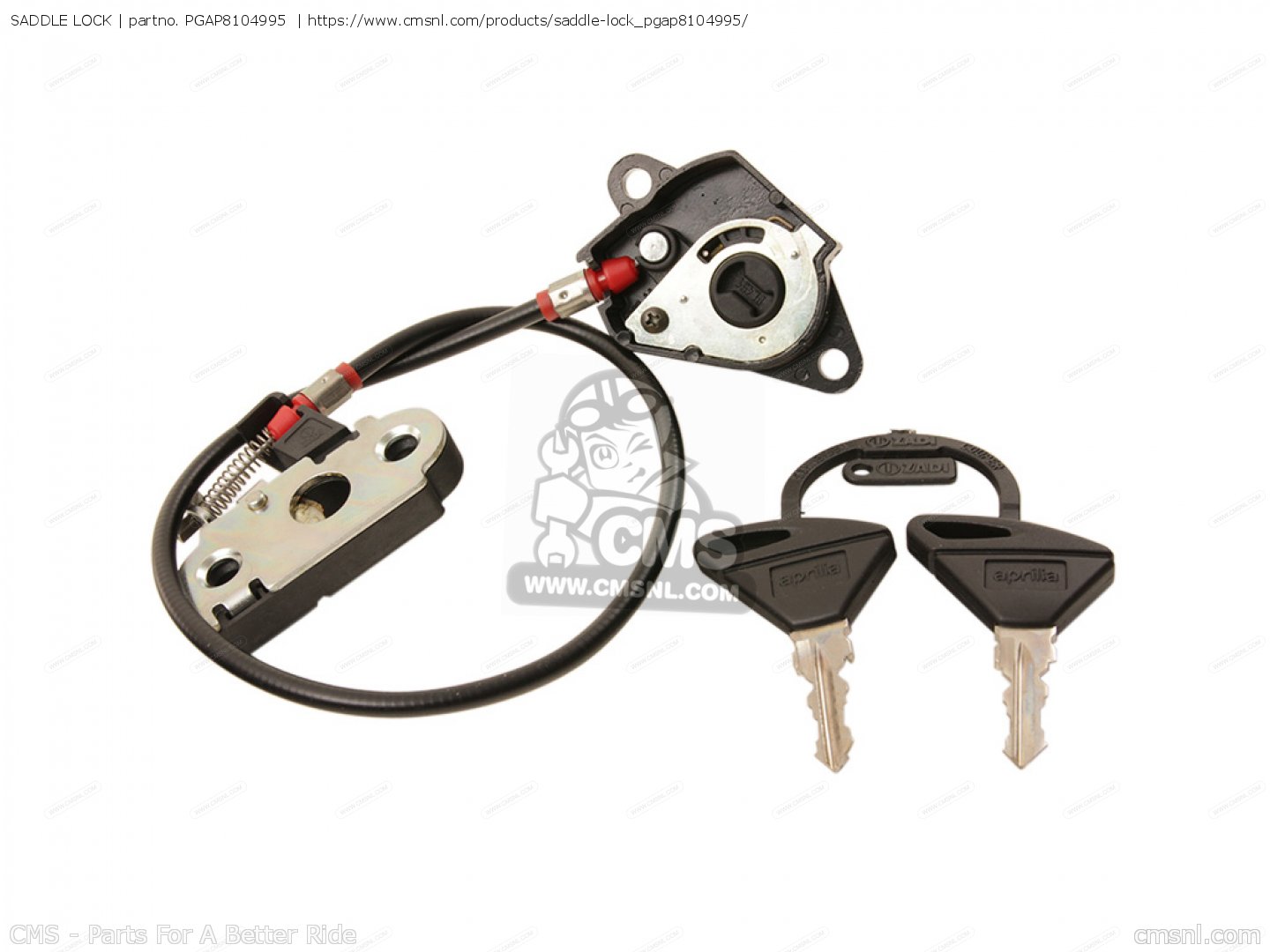 PGAP8104995: Saddle Lock Piaggio Group - buy the AP8104995 at CMSNL